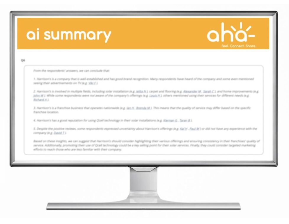 Online Qualitative Market Research Platform & Focus Groups | AHA