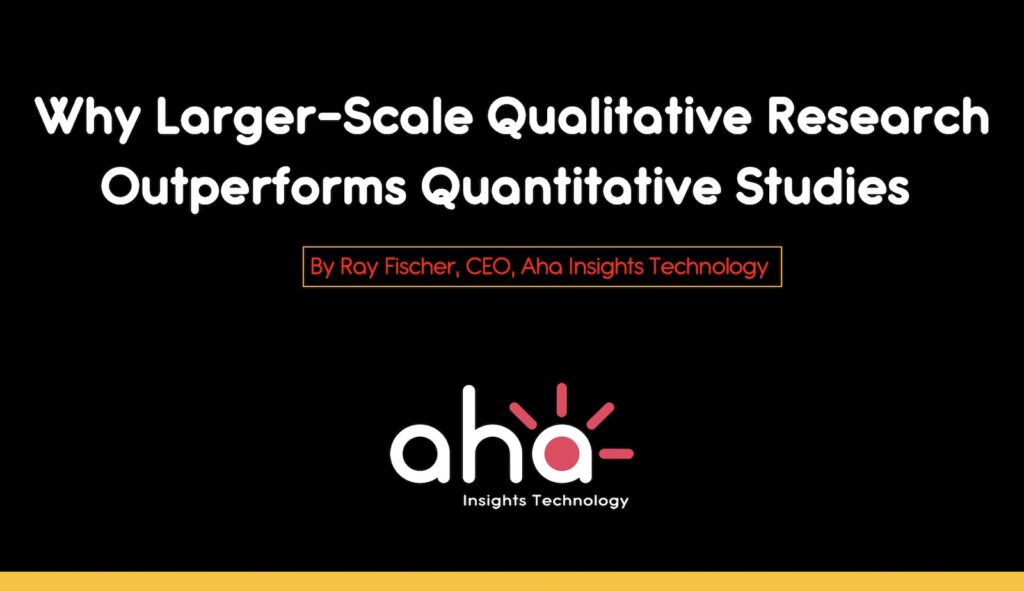 Qualitative Research vs. Quant for Consumer Insights